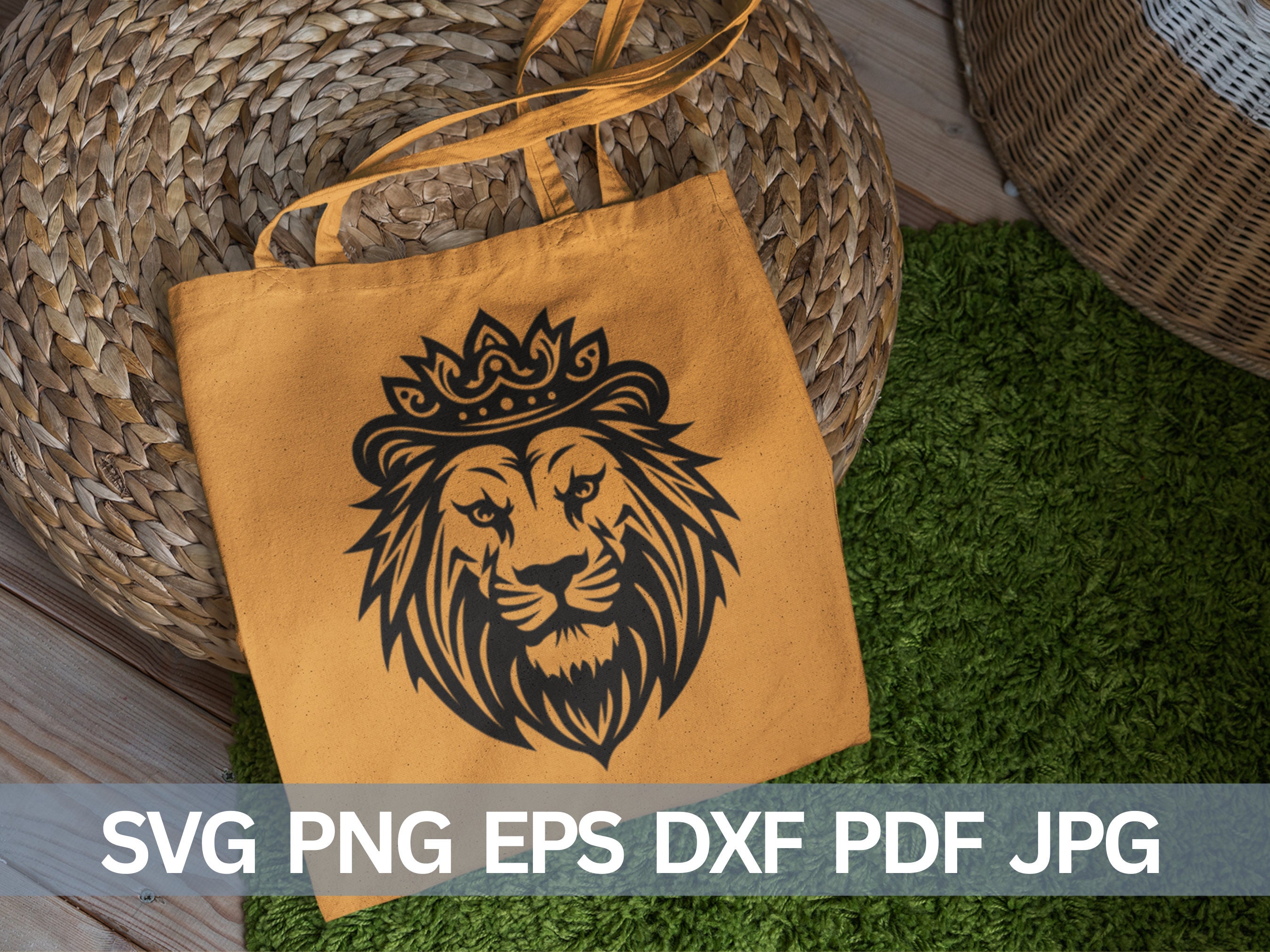 King Lion Svg Crowned Lion Svg Lion With Crown Svg Lion - Etsy