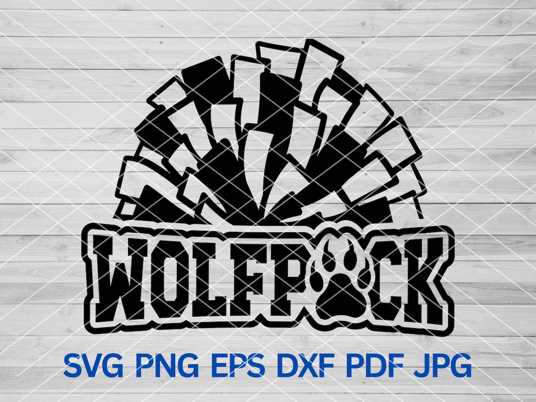 Wolfpack Cheer Svg, Wolfpack Pride Svg, Wolfpack Svg, Wolfpack Cheer ...