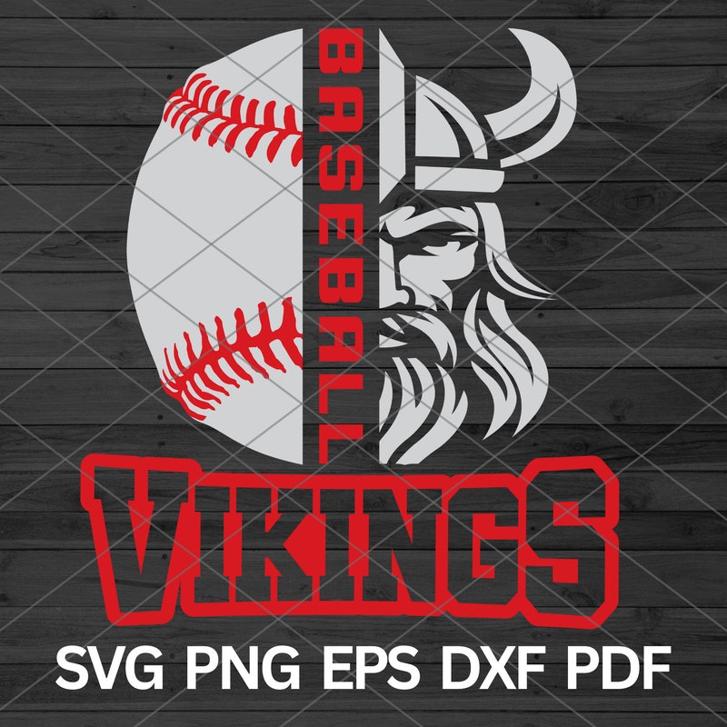 Vikings Baseball Svg - Etsy