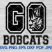 Go Bobcats Svg, High School Cougars Sport Sublimation, Bobcats School ...