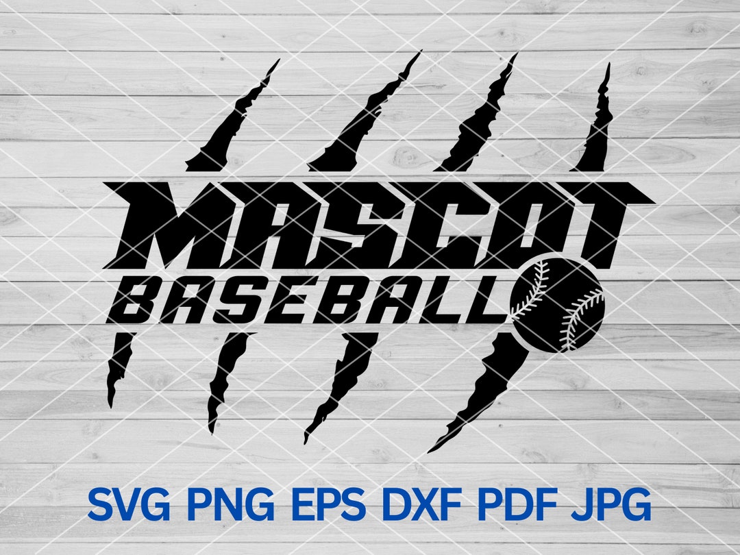 Your Mascot Baseball Svg, Personalized Svg, Baseball Svg, Claw Marks ...