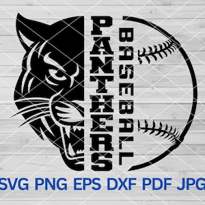 High School Panthers Baseball Svg, Panthers Pride Svg, Panther Svg ...