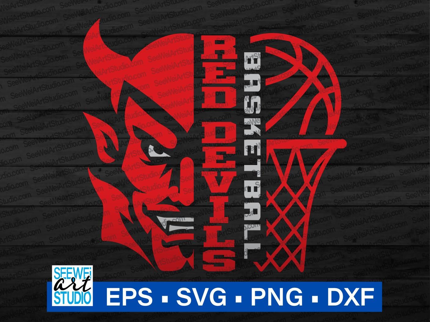 High School Red Devils Basketball Svg, Red Devils Mascot Svg, Red ...