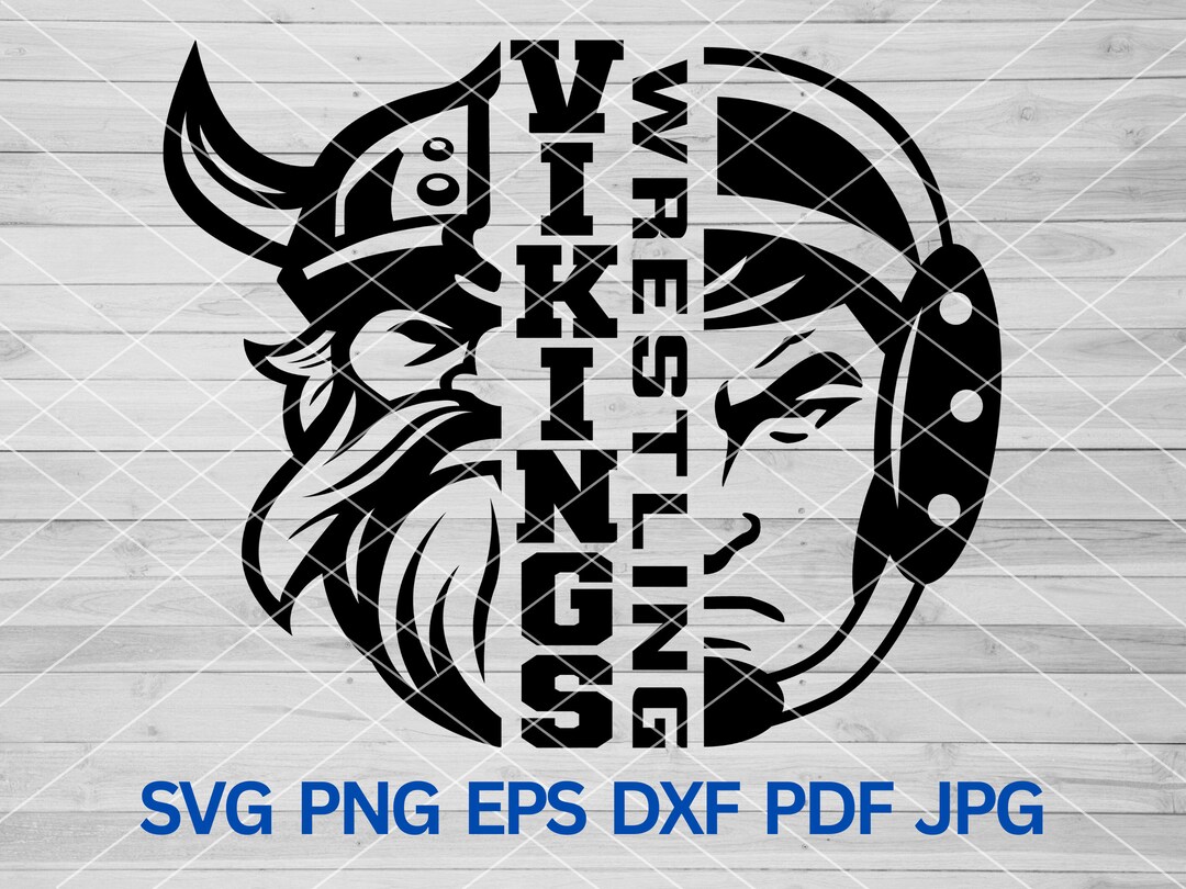 Vikings Wrestling Svg, Vikings Svg, Vikings Pride, Vikings Mascot Svg ...