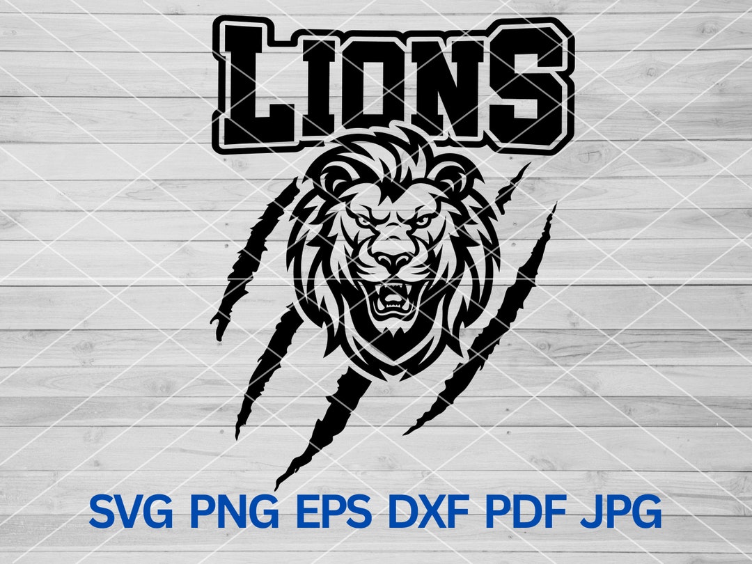 Lion Svg, Lions Svg, Lions Scratches Svg, Lions Pride Football Mom ...