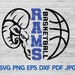 High School Rams Basketball Svg, Ram Svg, Rams Svg, Rams Svg Cut Files ...