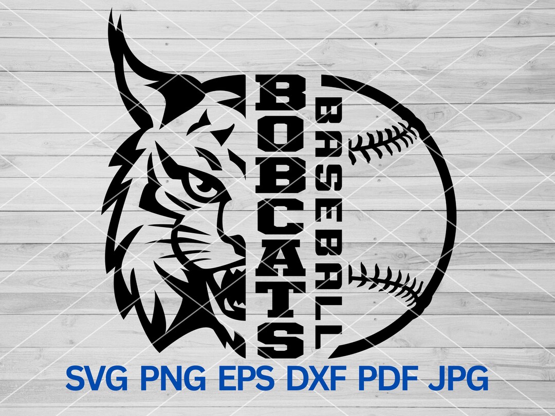 High School Bobcats Baseball Svg, Bobcat Svg, Bobcats Svg Cut Files ...