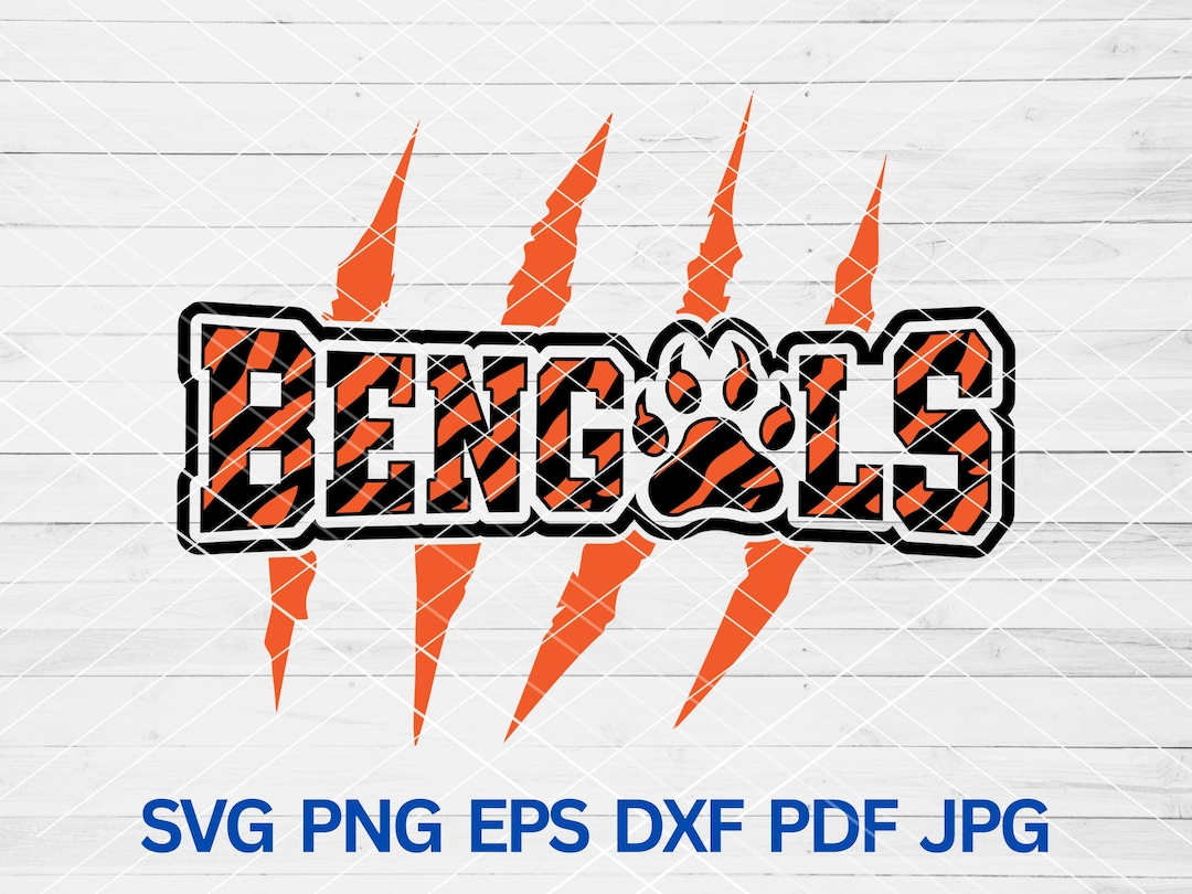 Bengals Svg, Bengals Paw Svg, Bengals Mascot Svg, High School Bengals ...