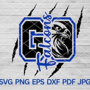 Go Falcons Svg, Falcon Svg Cut Files Cricut, Silhouette Falcon, Falcons ...