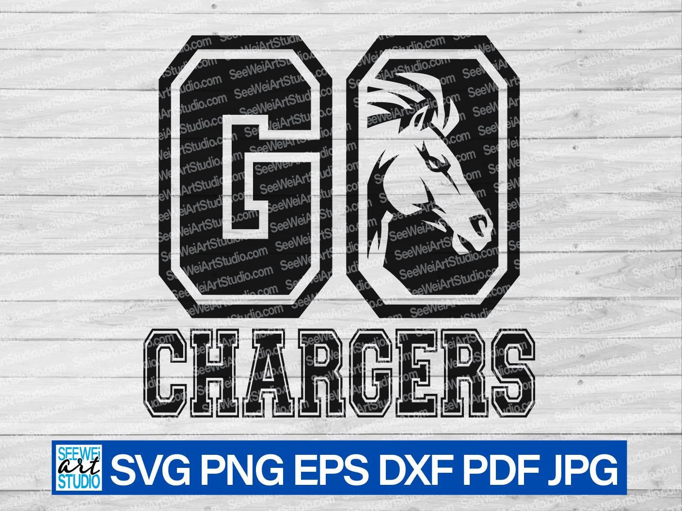 GO Chargers Svg, High School Chargers Sport Sublimation Cricut Svg ...