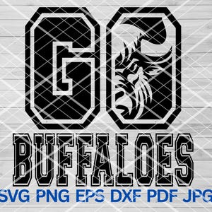 GO Buffaloes Svg, Buffaloes Svg, Buffaloes Mascot Svg, Buffaloes School ...