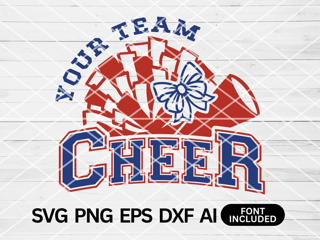 Custom Cheer Team Svg, Cheer Team Svg, Cheer Team Template ...