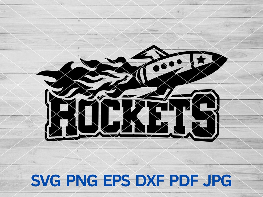 High School Rockets Mascot Svg, Rockets Flame Svg, Rockets Svg Cut File ...