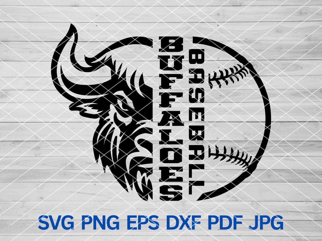 High School Buffaloes Baseball Svg, Buffaloes Mascot Svg, Buffalo Svg ...