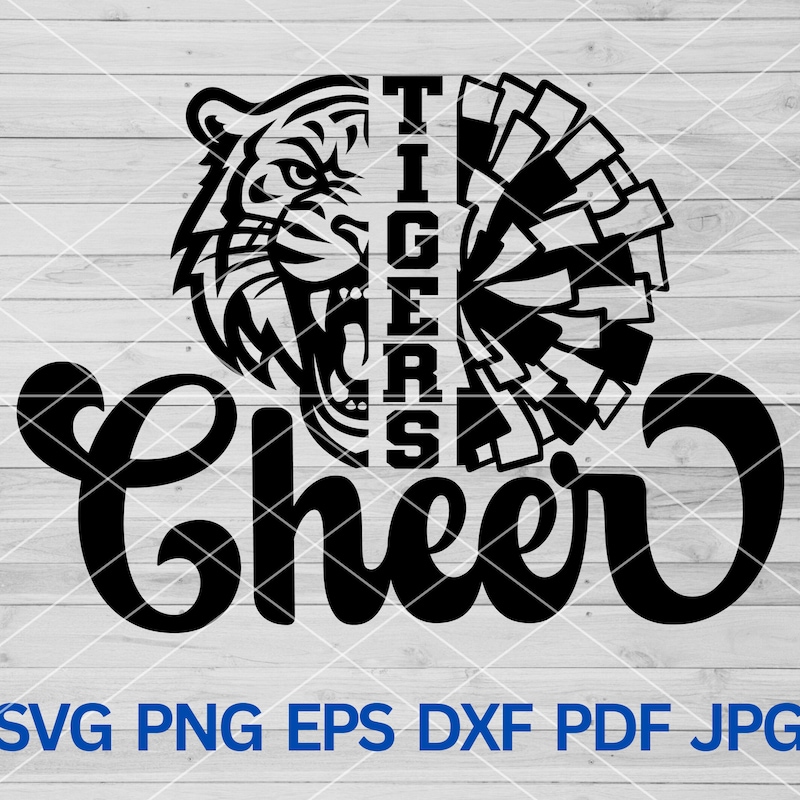 Tiger Cheer Svg - Etsy