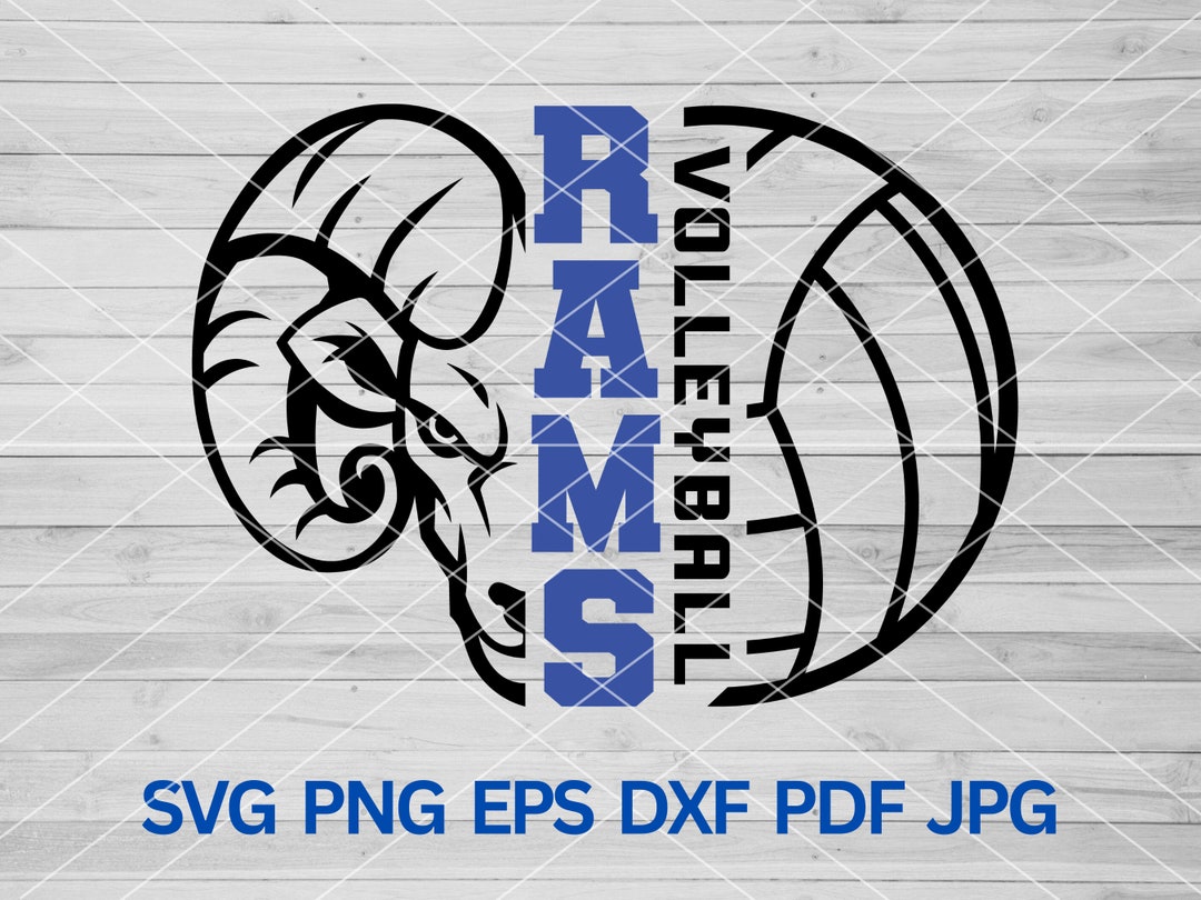 High School Rams Volleyball Svg, Ram Svg, Rams Svg, Rams Svg Cut Files ...