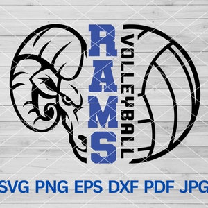 High School Rams Volleyball Svg, Ram Svg, Rams Svg, Rams Svg Cut Files ...
