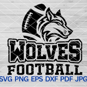 High School Wolves Football Svg, Wolf Pride Svg, Wolf Svg, Wolves Svg ...