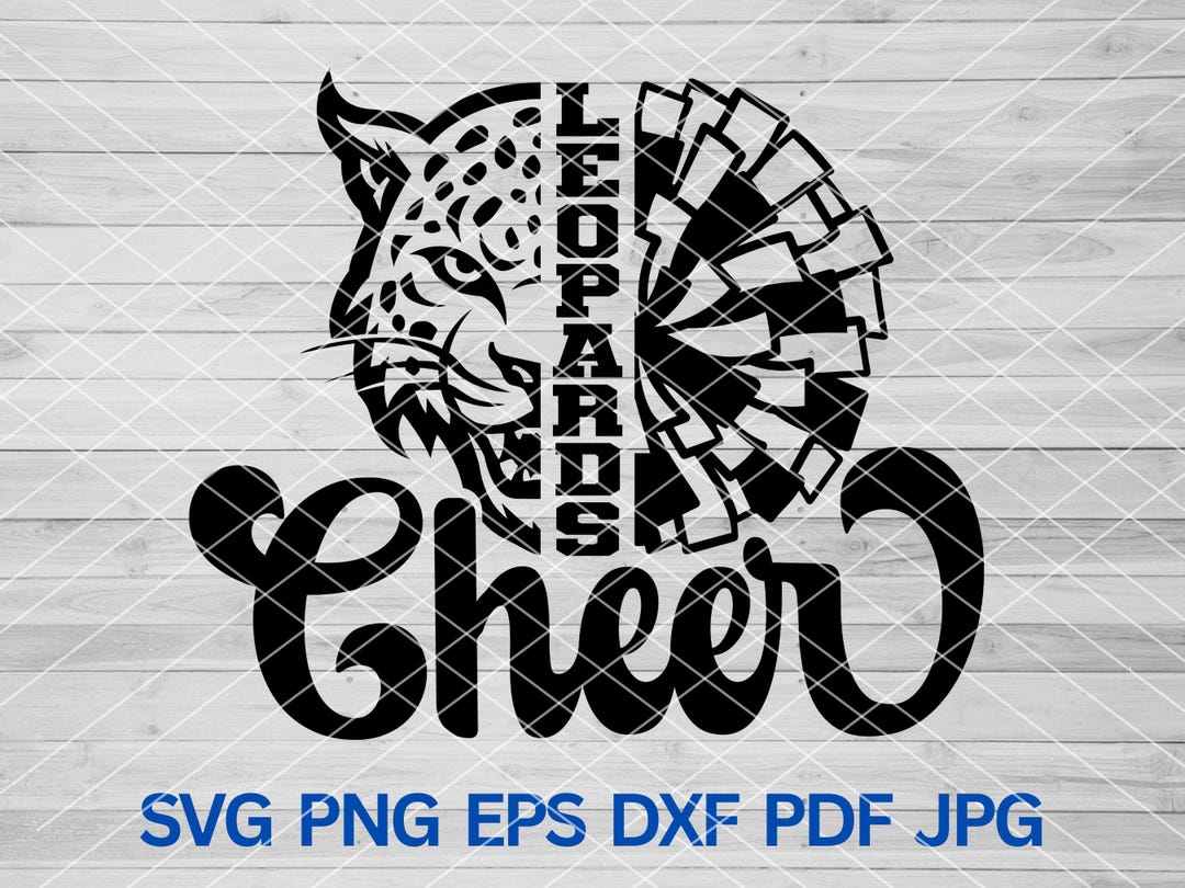 Leopards Cheer Svg, Leopards Svg, Leopards Mascot Svg, Leopards School ...