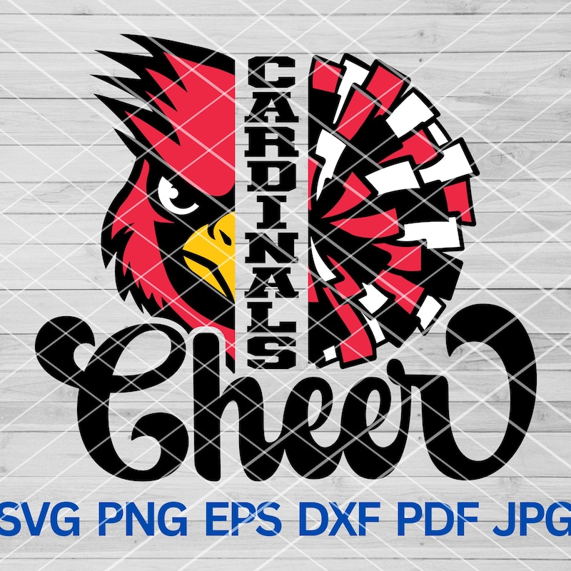 Cardinal Red Cheer Mom - Etsy