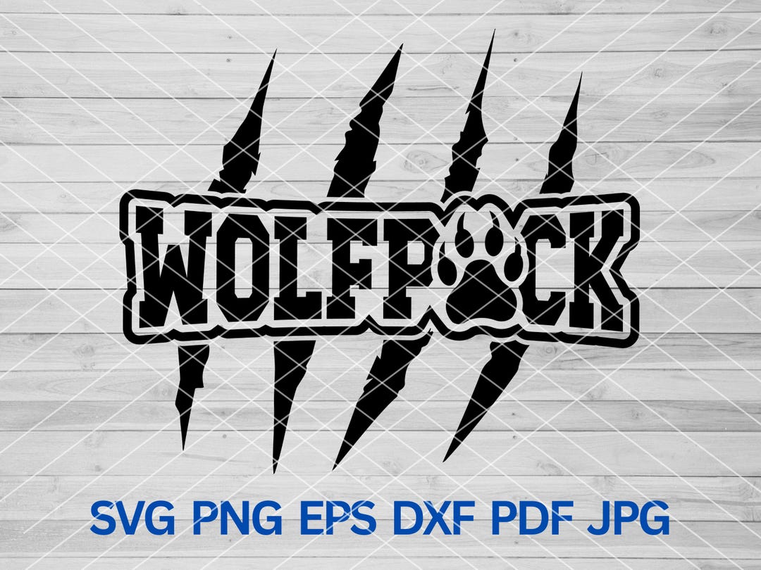 Wolfpack Svg, Wolfpack Mascot Svg, Wolfpack Pride Football Mom ...