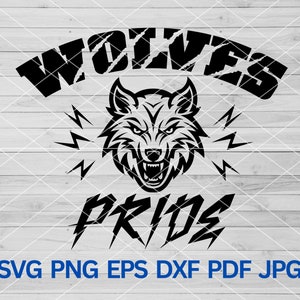 Wolves Pride Svg, Wolf Svg, Wolves Svg, Wolf Cut File for Cricut, Wolf ...