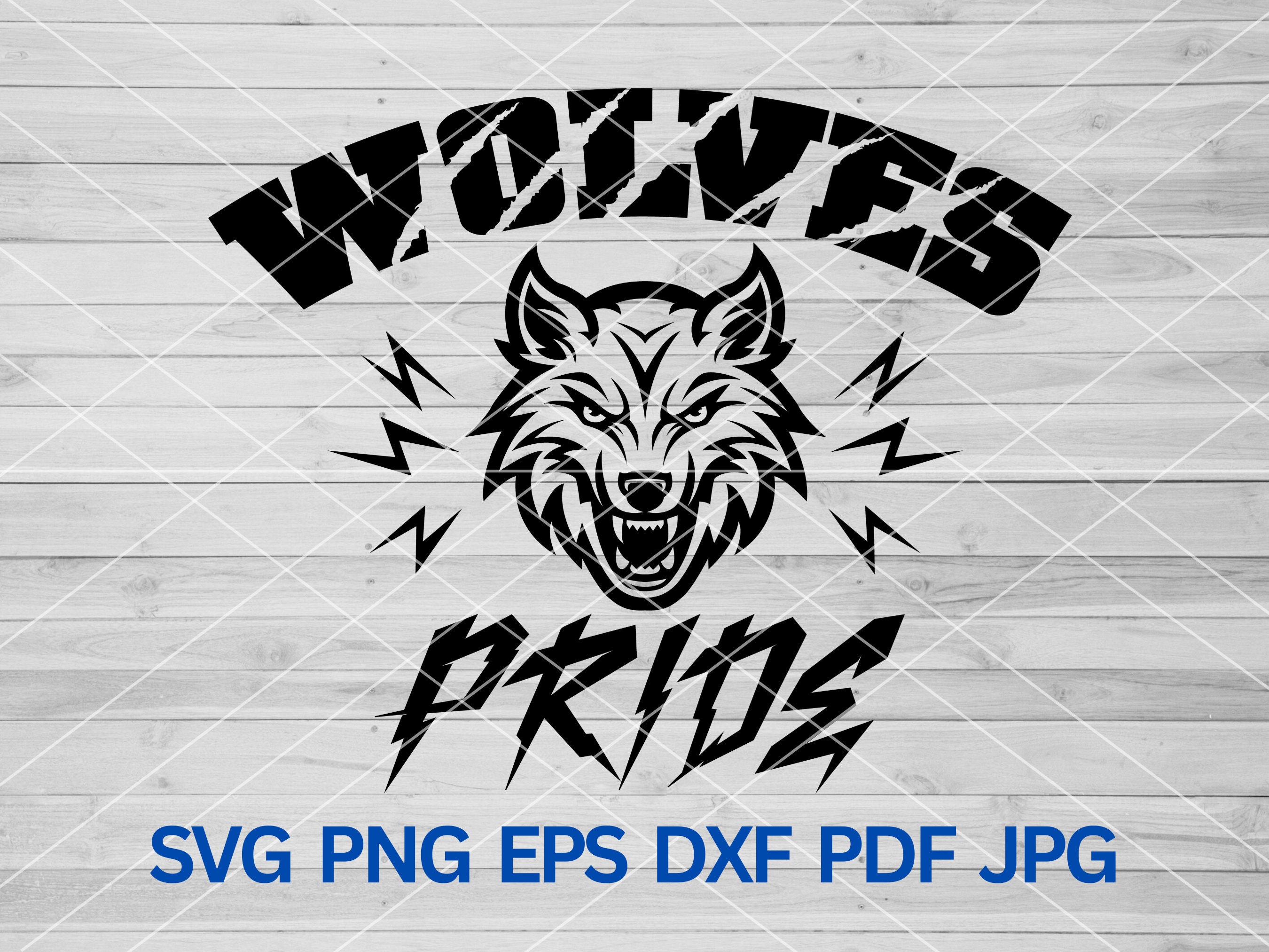 Wolves Pride Svg Wolf Svg Wolves Svg Wolf Cut File for - Etsy