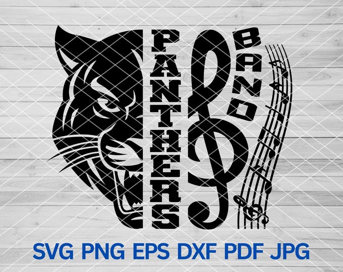 Panther Marching Band SVG, PNG - Etsy