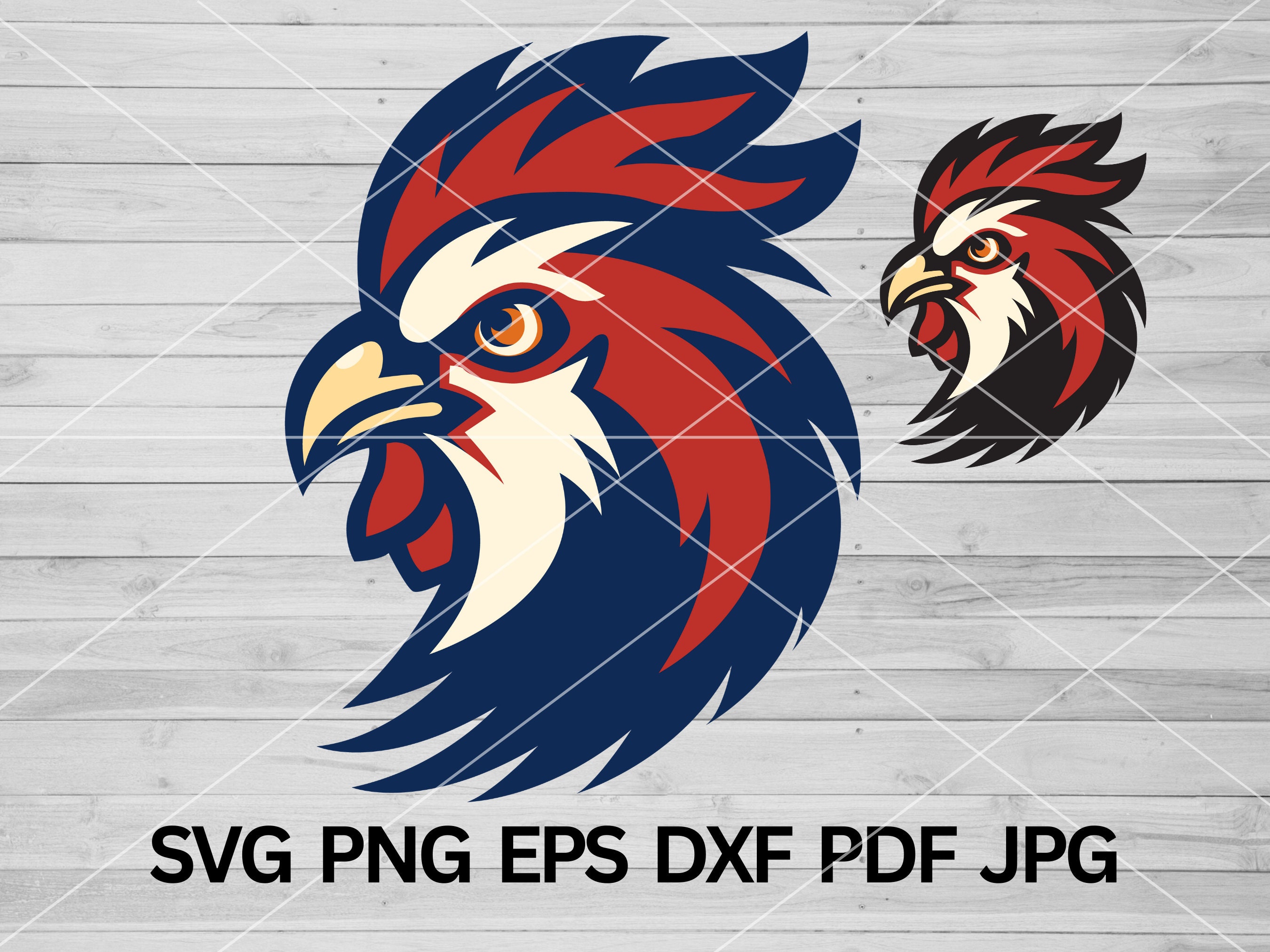 Rooster SVG Chicken Svg Farm Life Svg Rooster Clipart Bird - Etsy