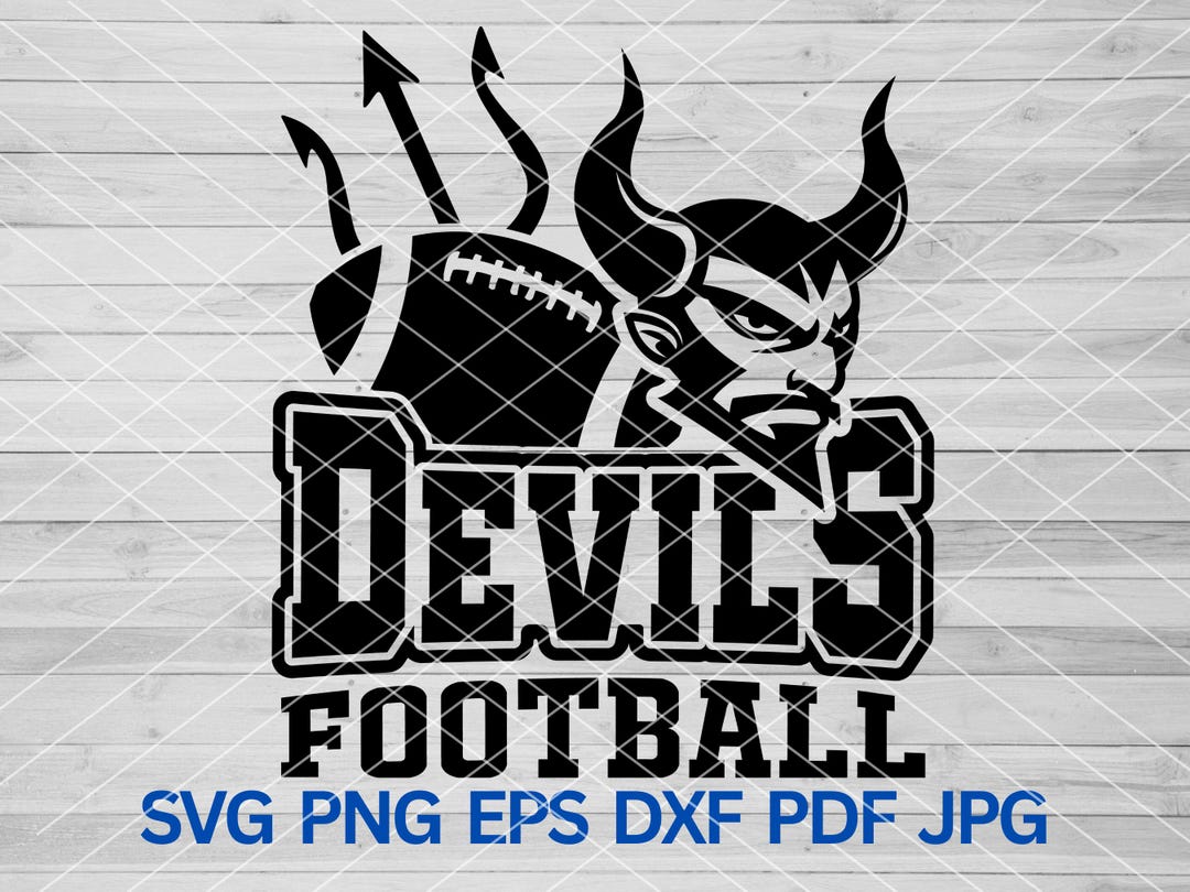 High School Devils Football Svg, Devils Mascot Svg, Devils Svg, Devils ...