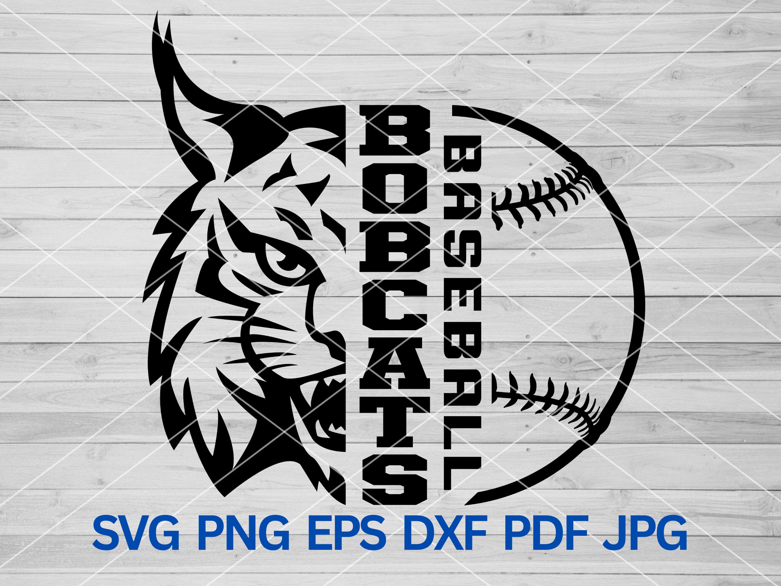 High School Bobcats Baseball Svg, Bobcat Svg, Bobcats Svg Cut Files ...