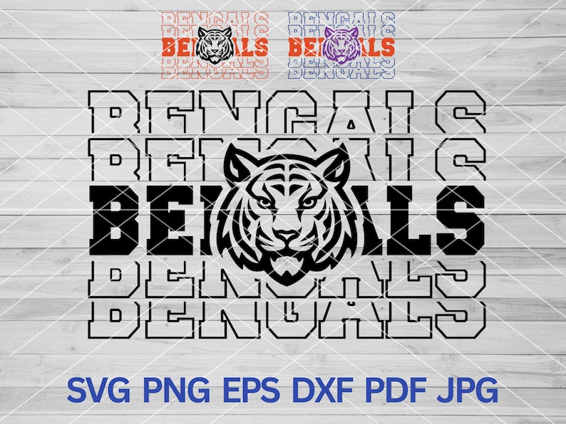 Bengals Svg, Bengal Svg, Bengals Mascot Svg, High School Bengals ...