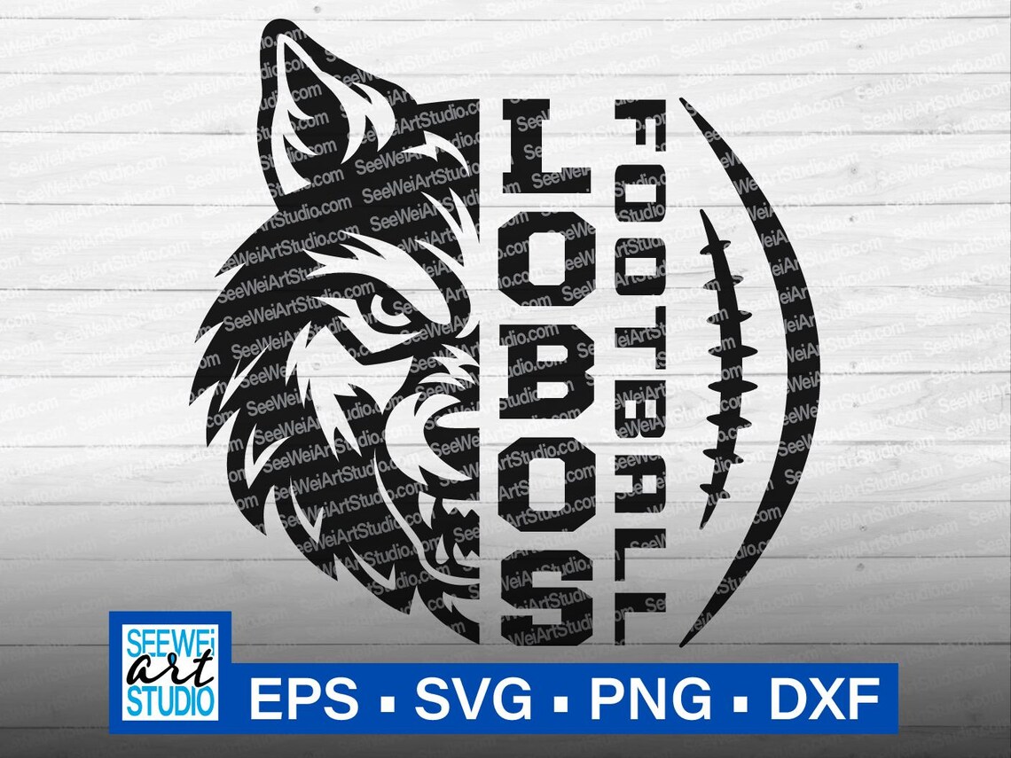 High School Lobos Football Svg, Lobos Pride Svg, Wolf Svg, Lobos Svg ...