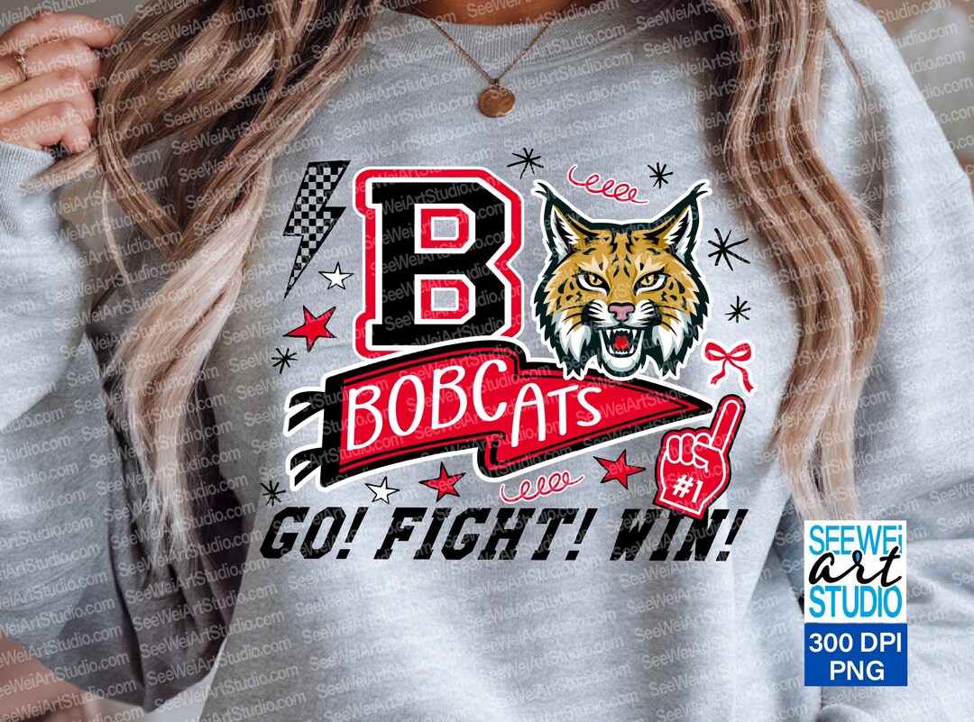 Bobcats Go Fight Win PNG, Bobcats Mascot Png, School Bobcats Game Day ...