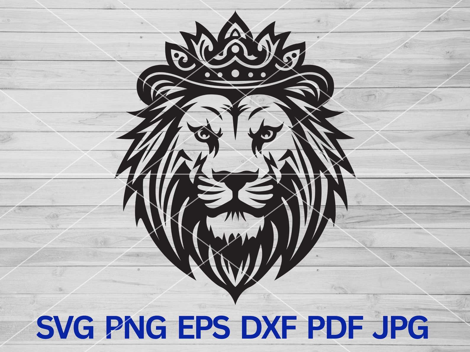 King Lion Svg, Crowned Lion Svg, Lion With Crown Svg, Lion Head Svg ...