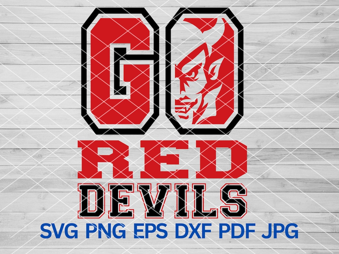 Go Red Devils Svg, Red Devils Mascot Svg, Red Devils Svg, Red Devils ...