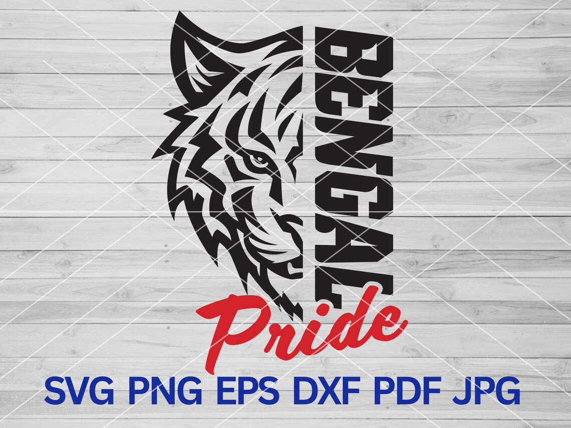 Bengal Pride Svg Bengals Svg Bengal Svg Bengals Mascot Svg - Etsy