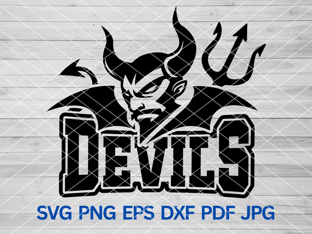 High School Devils Mascot Svg, Devils Cheerleading Svg, Devils Svg, Devils School Spirit, Devils ...
