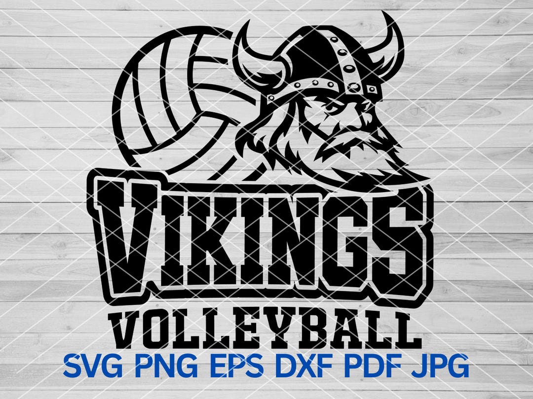 High School Vikings Volleyball Svg, Vikings Mascot Svg, Vikings Svg Cut ...