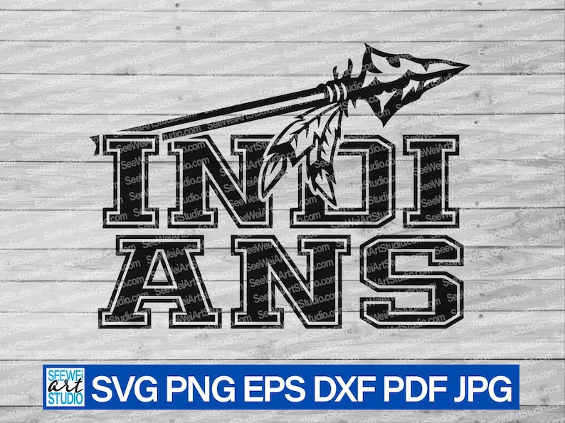 Indians Svg, Indians Mascot Svg, Indians School Spirit, Indians Pride ...