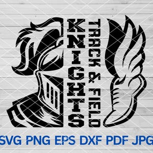 Knights Track & Field Svg, Knights Svg, Knights Track and Field Svg Cut ...