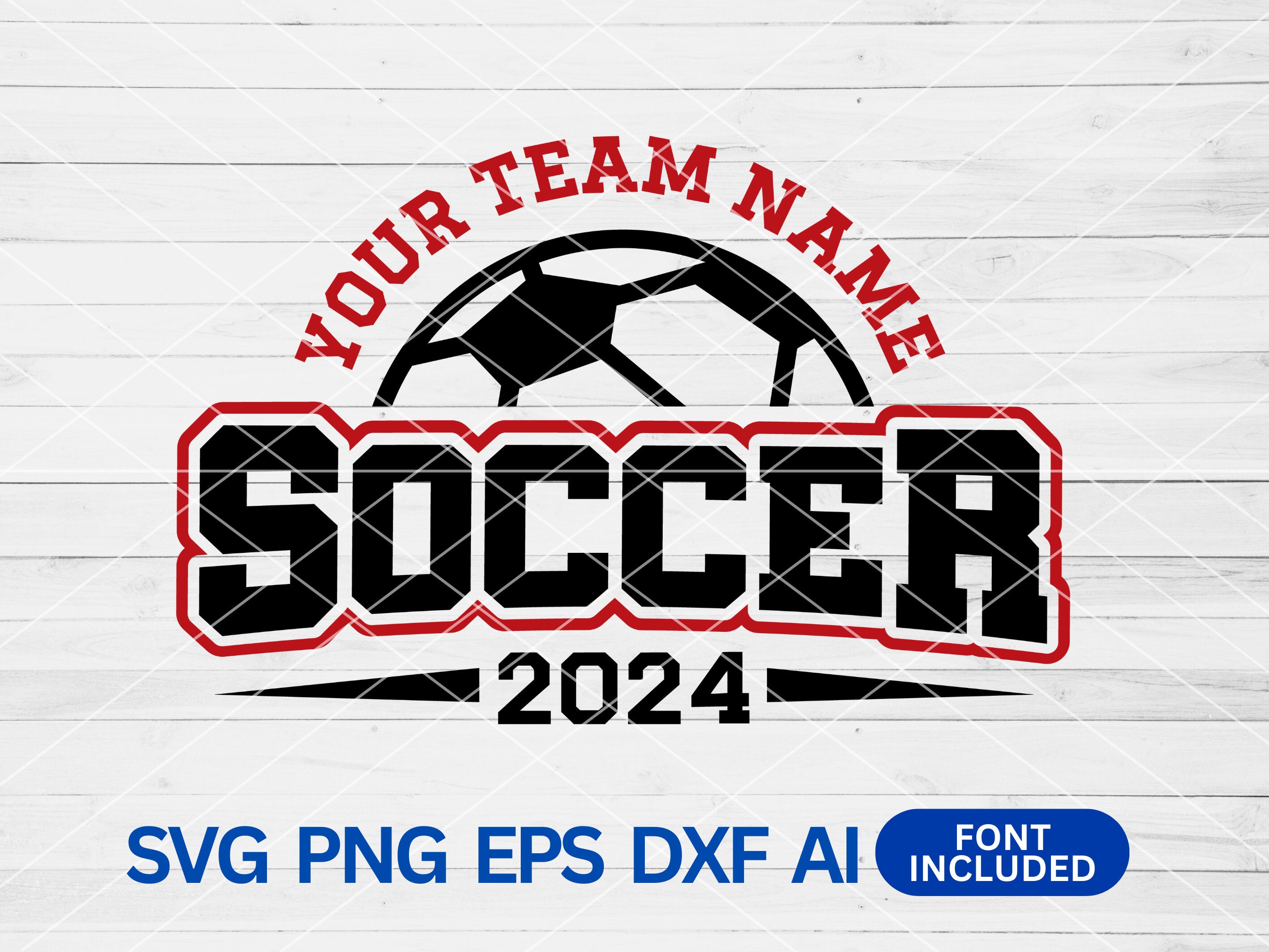 Soccer Team Template Svg Soccer Svg Mascot Template Svg - Etsy