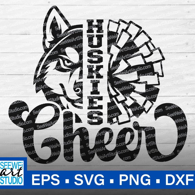 Husky Cheer Logo Svg - Etsy
