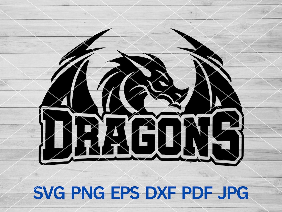 Dragons Svg, Dragon Svg, Dragons Mascot Svg, Dragons Svg Cricut ...