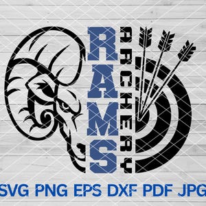 High School Rams Archery Svg, Ram Svg Rams Svg, Ram Cut Files Cricut ...