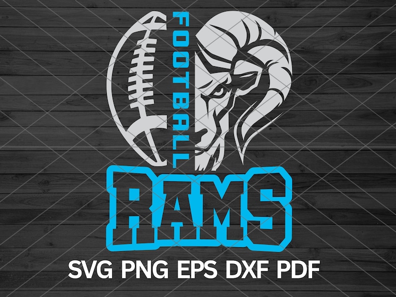 High School Rams Football Svg Ram Svg Rams Svg Ram Cut Files - Etsy