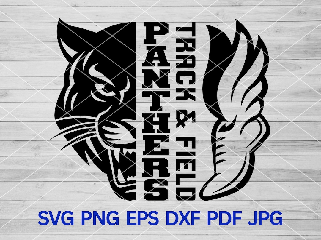 Panthers Track & Field Svg, Panthers Track and Field Svg, Panthers Svg ...