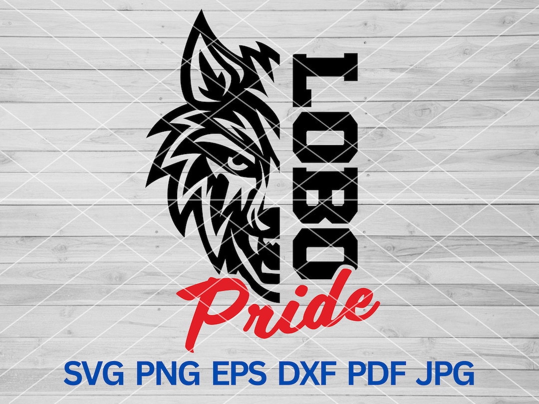 Lobo Pride Svg, Lobo Svg, Lobo Svg Cut File for Cricut, Lobos Mascot ...