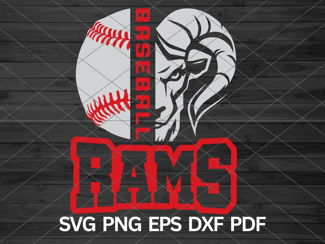 High School Rams Baseball Svg, Ram Svg, Rams Svg, Rams Svg Cut Files ...