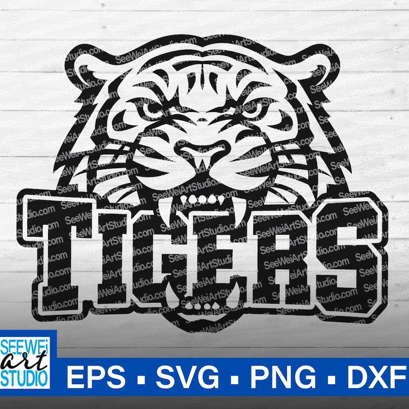 Tiger Font Svg - Etsy